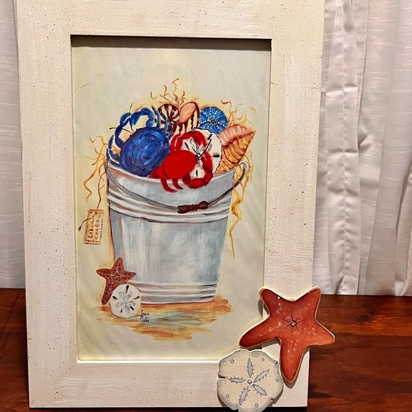 Ole Plantation | Wall Decor | Artist Jean Oates Colorful Beach Bucket ...